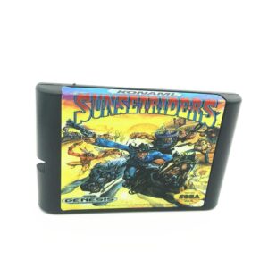 royal retro sunset riders for sega genesis & mega drive 16 bit video games conosle (black)