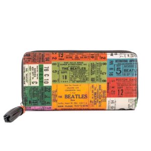 loungefly the beatles ticket stubs faux leather wallet