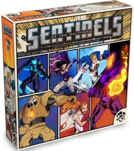 greater than games | sentinels of the multiverse: definitive edition | cooperative strategy board game | 1 to 5 players | 30+ minutes | ages 14+