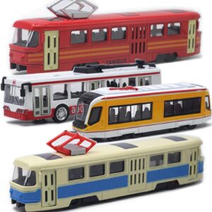 otonopi toy train set subway bullet train high speed locomotive engine die cast model car for kids pack of 4