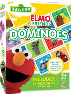 masterpieces kids games - sesame street picture dominoes - game for kids and family