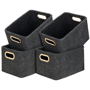 set of 4 collapsible fabric storage cubes organizer shelf basket storage bins bag basket container