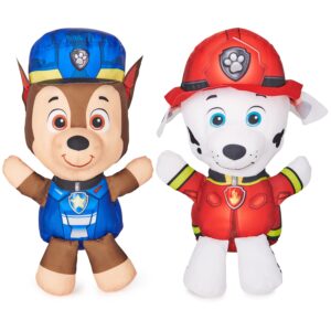 swimways nickelodeon paw patrol chase and marshall swim huggable 2-pack, floating paw patrol toys for kids ages 1+