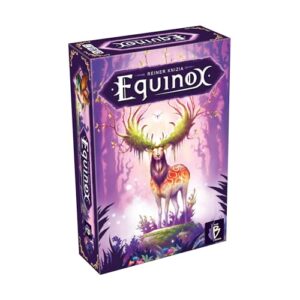 plan b games equinox board game (purple version) - strategic betting and creature competition game, fun family game for adults and kids, ages 10+, 2-5 players, 40-60 minute playtime, plan b games