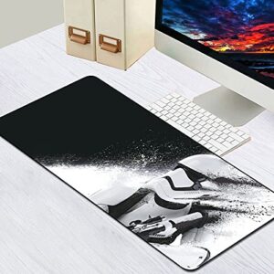 star wars large rubber gaming mousepad anti-slip locking edge for pc laptop