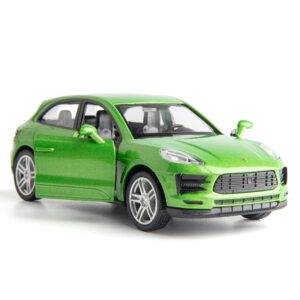 rmz city 1:36 scale diecasting alloy car model porsche mccann toy car, pull back vehicles toy car for toddlers kids boys girls gift (green)