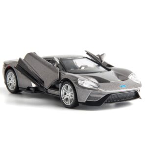 rmz city 1:36 scale diecasting alloy car model ford gt toy car, pull back vehicles toy car for toddlers kids boys girls gift gray