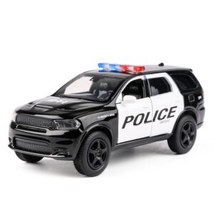 coolpur 1/36 scale durang car model off-road diecast toy vehicle zinc alloy metal pull back powered vehicles mode for kids,adult,boyfriend gift(police)