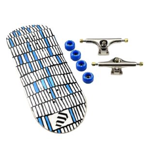 noahwood pro fingerboards finger skateboards(nw11s kickflip deck 97mmx34mm 5-layer colour maple wooden handmade)+((update 34.5mm ark-i trucks)+(nw iii logo handmade wheels) (noahwood vii)