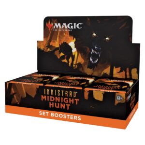 magic: the gathering innistrad: midnight hunt set booster box | 12 count (pack of 30)