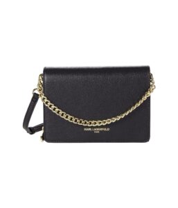 karl lagerfeld paris simone crossbody black/gold one size