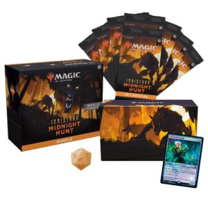 magic: the gathering innistrad: midnight hunt bundle | 8 set boosters + accessories