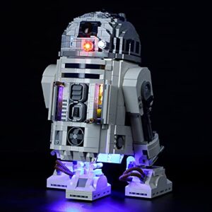 lightailing light set for r2-d2 75308 collectible building toy building blocks model - led light kit compatible with lego 75308 - not include the model