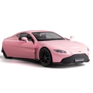 rmz city compatible for 1:36 diecasting alloy car model aston martin vantage toy car, pull back vehicles toy car for toddlers kids boys girls gift phosphor