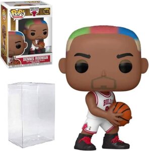 dennis rodman pop #103 basketball vinyl figure (includes compatible ecotek plastic pop box protector case)