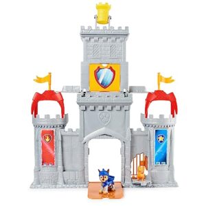 paw patrol, rescue knights castle hq transforming 11-piece playset with chase and mini dragon draco action figures, kids toys for ages 3 and up