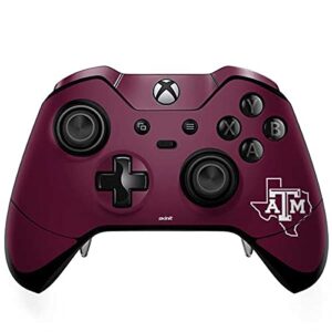 skinit decal gaming skin compatible with xbox one elite controller - officially licensed college texas a&m outline design