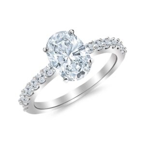 houston diamond district - platinum 1.5 carat lab grown igi certified diamond classic prong set oval cut diamond engagement ring (e-f color vs2-si1 clarity 1 ct center) | 10 6.5 4