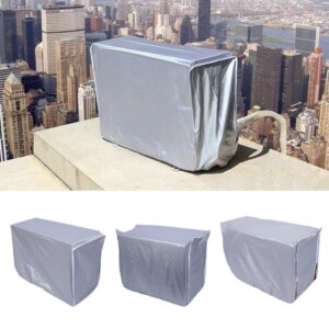 bordstract air conditioner covers for outside units, outside air conditioner cover heat pump cover, waterproof sunproof thermopompe cover (33.86x12.6x22 inch)