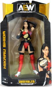 hikaru shida - aew unrivaled 6 jazwares toy wrestling action figure