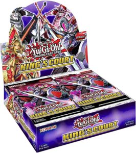 yugioh king's court booster box (24 packs, 7 cards per pack)