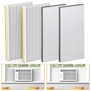 lbg products window ac side panels,double layers adjustable side panel kit with air conditioner foam insulation panels, white