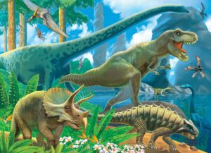 planet of the dinosaurs jigsaw puzzles for kids ages 4-8 | fun & entertaining toys for children | epic educational birthday for boys & girls