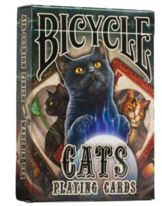 bicycle cats playing cards designed by lisa parker, black