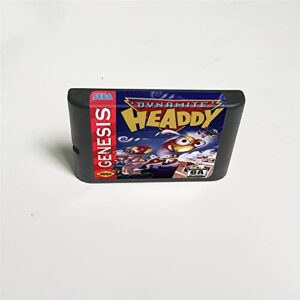 lksya dynamite headdy - 16 bit md game card for sega megadrive genesis video game console cartridge (us shell)