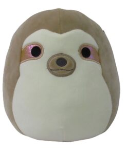 squishmallows official kellytoy plush 8 inch squishy soft plush toy animals (simon sloth (brown))