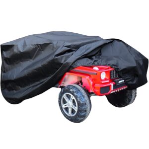 tohonfoo kids ride-on toy car cover, 62 x 40 x 29inch outdoor water resistant protection cover power wheels cover waterproof for children wheels toy electric car