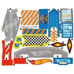 replacement stickers for hot-wheels city ultimate garage gjl14 - die-cast cars playset ~ replacement label sheet