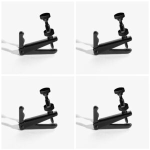 mi&vi cello fine tuners adjusters - stainless steel 4 pcs (stable black - 3/4-4/4 size)