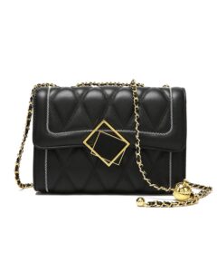 yxbqueen black crossbody bags for women black purses and handbags black chain purse designer handbags