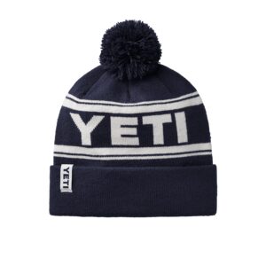 yeti retro knit hat, gray/black