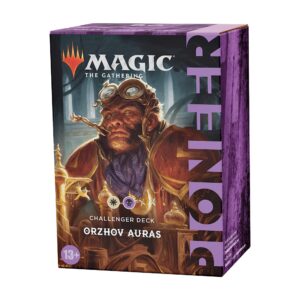 magic: the gathering pioneer challenger decks 2021 – orzhov auras (white-black), ages 13+ years