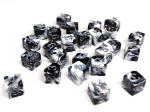 hyvif tabletop war game d6 army dice - 25 count collections of d6 six sided dice (army 5)