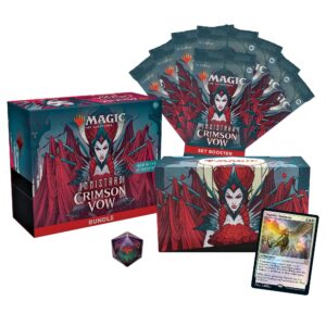 magic: the gathering innistrad: crimson vow bundle | 8 set boosters + accessories