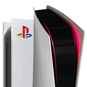 power light decal and underlay sticker combo for ps5 playstation 5 (red)