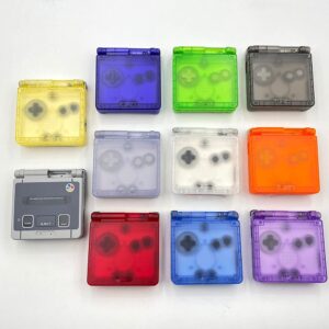 cool clear for gba sp replacement housing shell cover for game boy advance sp (clear)