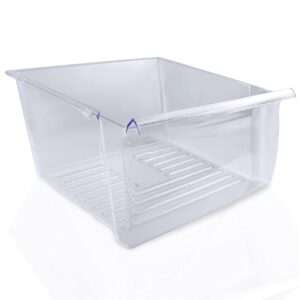 hosile crisper bin, 4.5 gallon capacity, clear plastic, replaces oem part #2188661, fits some whirlpool, kenmore, m-a-ytag, amana, estate, crosley, inglis, roper, ikea, kirkland