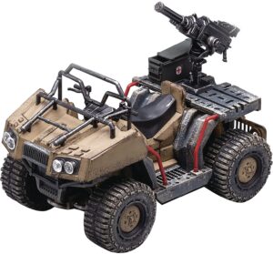 joytoy 1/18 wildcat atv vehicle model car toy matching 4 inches action figures (khaki atv)