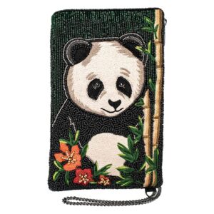 mary frances womens mary frances panda love crossbody phone bag, multi, one size us