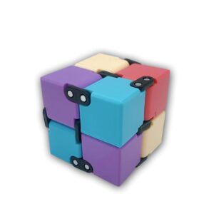 gzymh infinity cube fidget toys fidget finger toys, toy relaxing hand-held for adults kids, killing time cool fidget blocks,stress and anxiety relief mini preschool toys (multicolor)