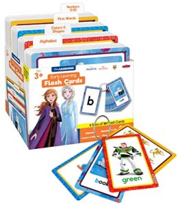 disney learning flash cards for toddlers 2-4 years, toddler flash cards, alphabet flash cards, numbers, colors, shapes, sight word flash cards, kindergarten and preschool