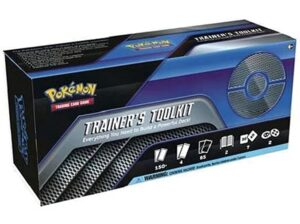 pokemon tcg 2021 trainers toolkit box - 4 booster packs plus trainers and promos! for 6 years old