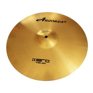 arborea brilliant finish 14" crash cymbal bright sound drum practice cymbal for drum set