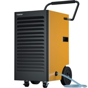 keatar 140 pints commercial dehumidifier for large room,home,basements, industrial warehouses, workshop,library or construction sites with continuous drain hose and water reservoir