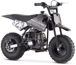 gbmoto black 50cc kids pit bike, 2-stroke gas dirt bike