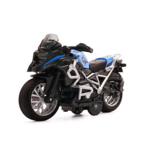 ya le ming motorcycle toy,pull back vehicles,with light and music toys motorcycle model, motorcycle toys for 3+ year old boys girls (blue)